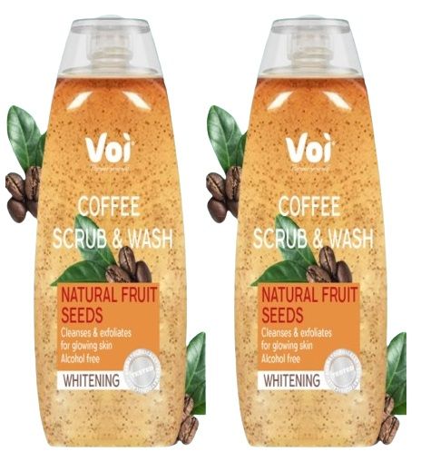 Buy Voi Coffee Skin Scrub & Wash 400ml x 2Pcs Online in Kuwait ...