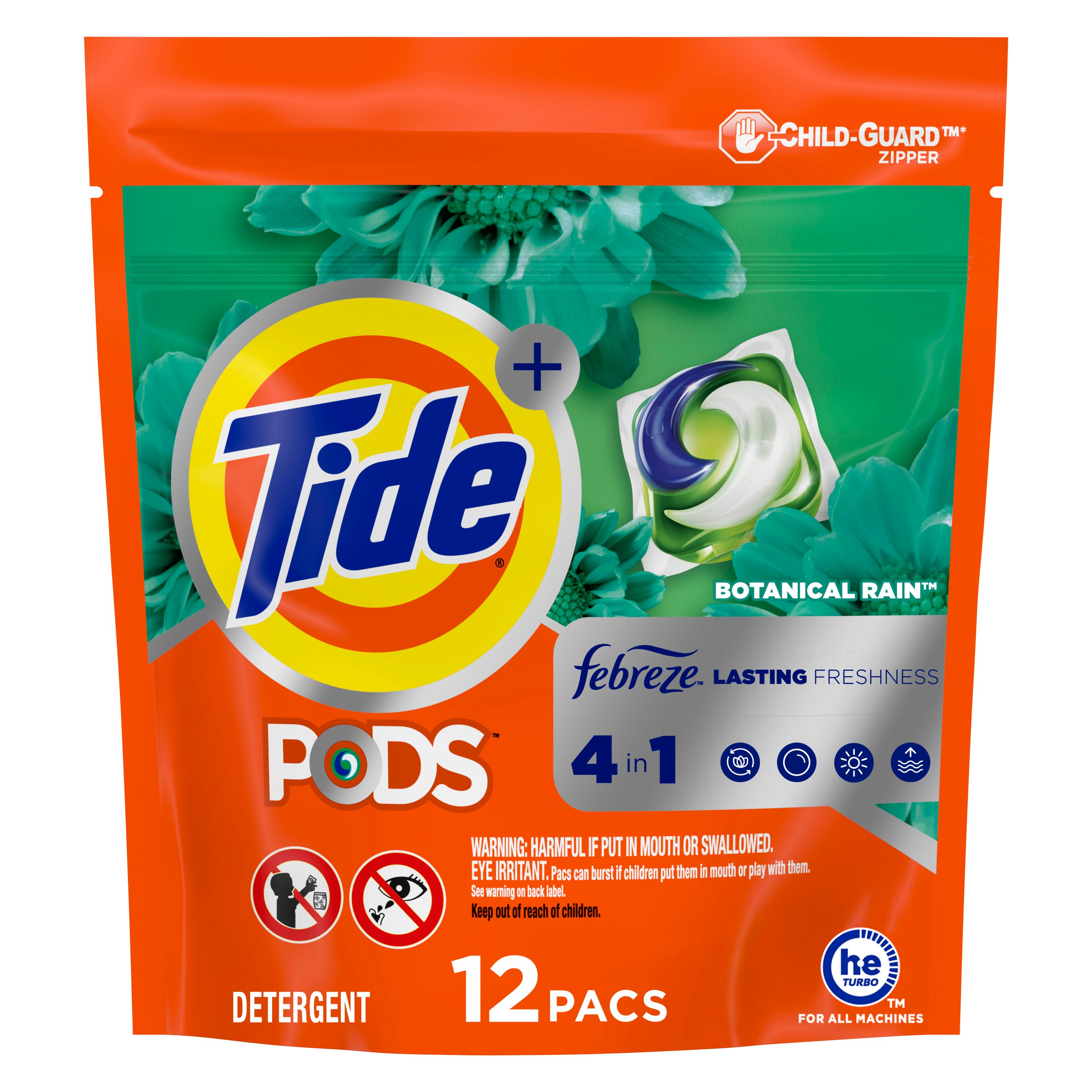 Buy Tide Febreze Botanical Rain Pods, 12 Pieces Online in Kuwait ...