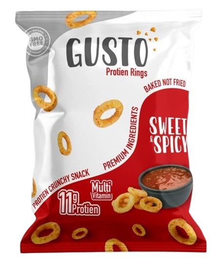 Buy Gusto Sweet & Spicy Protein Rings, 60g Online in Kuwait | Talabat ...