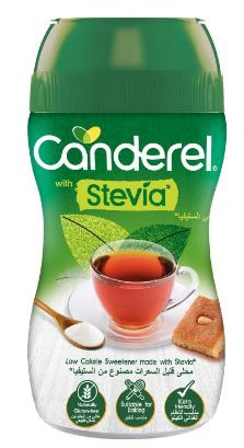 Buy Canderel Low Calorie Sweetener with Stevia Jar, 250g Online in ...
