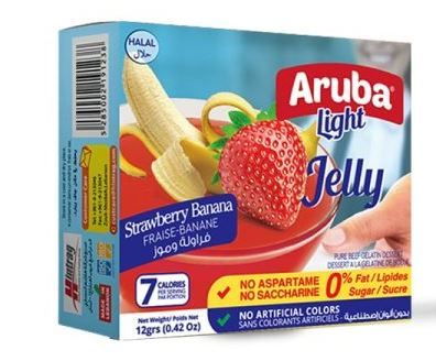 Buy Aruba Jelly Strawberry Banana Diet Pack, 12g Online in Kuwait ...