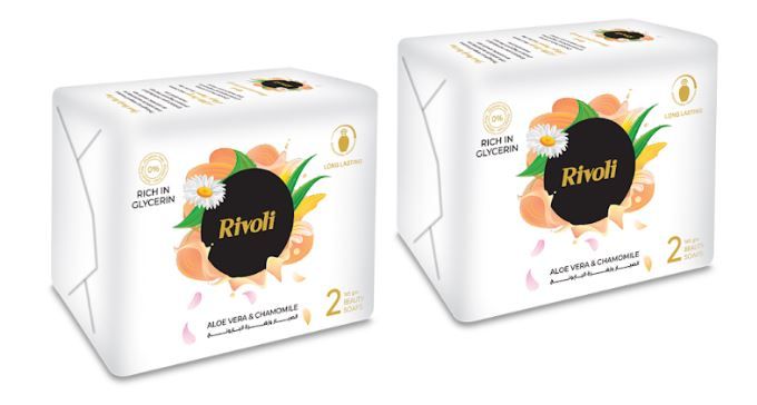 Buy Rivoli Soap Bar White 165g x 4 Pcs Online in Kuwait | Talabat Kuwait