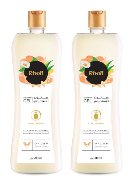 Buy Rivoli Shower Gel White Aloe Vera & Chamomile 500ml x 2 Pcs Online ...