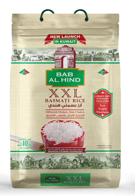 اشترِ India Gate Bab Al Hind XXL Basmati White Rice, 10kg أونلاين في ...
