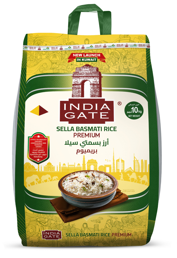 Buy India Gate Sella Basmati White Rice, 10kg Online in Kuwait ...