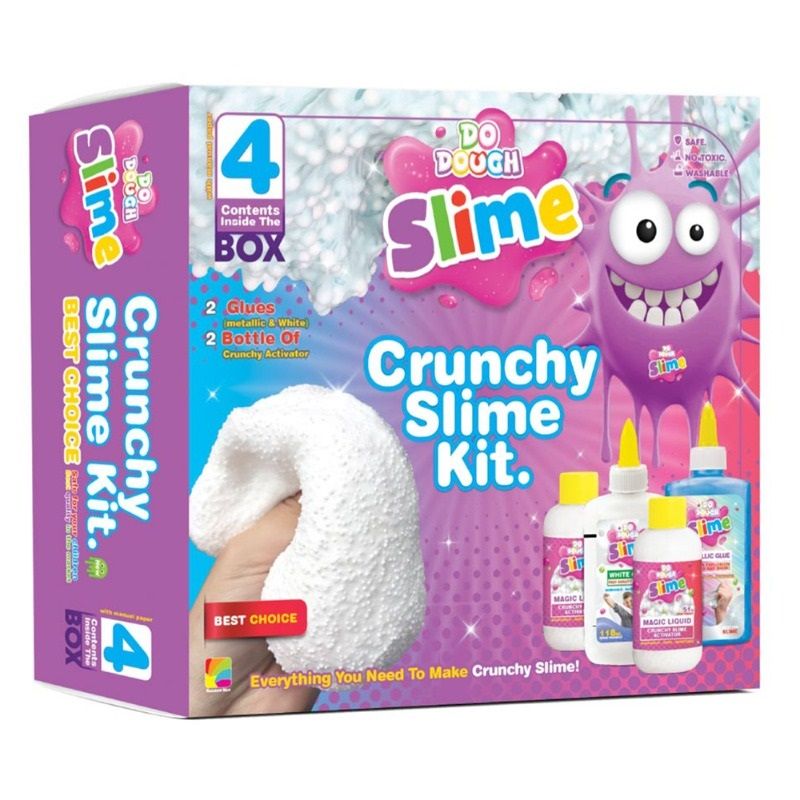 Buy Do Dough Metallic Crunchy Slime Kit, 4 Pieces Online in Kuwait ...