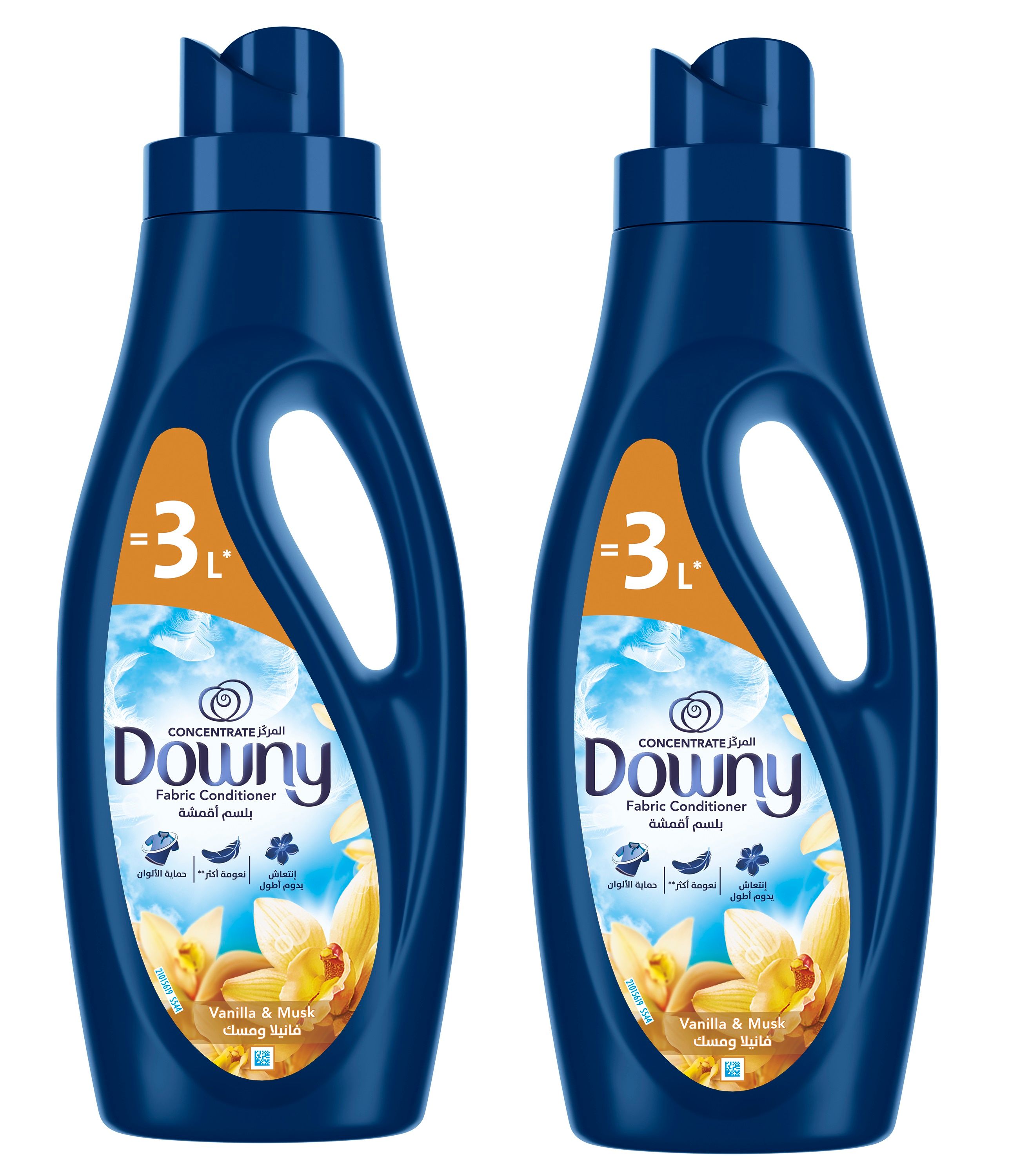 Buy Downy Concentrated Vanilla & Musk Fabric Conditioner, 2x1L Online ...