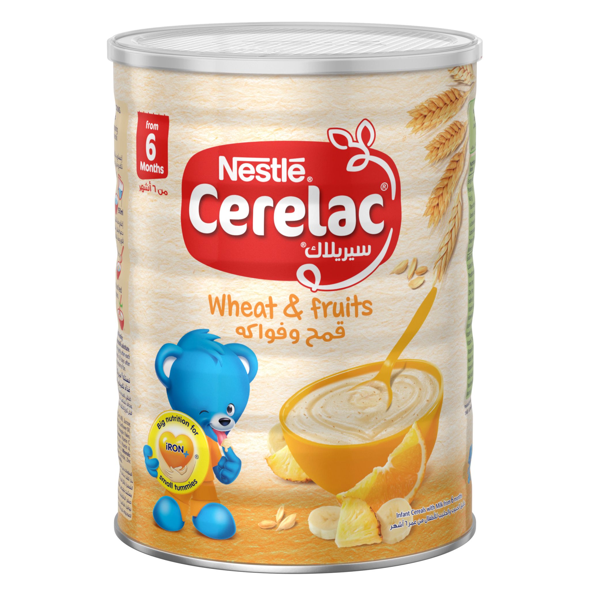 Buy Nestle Cerelac Wheat & Fruits Infant Cereals with Iron+ Tin, From 6 ...