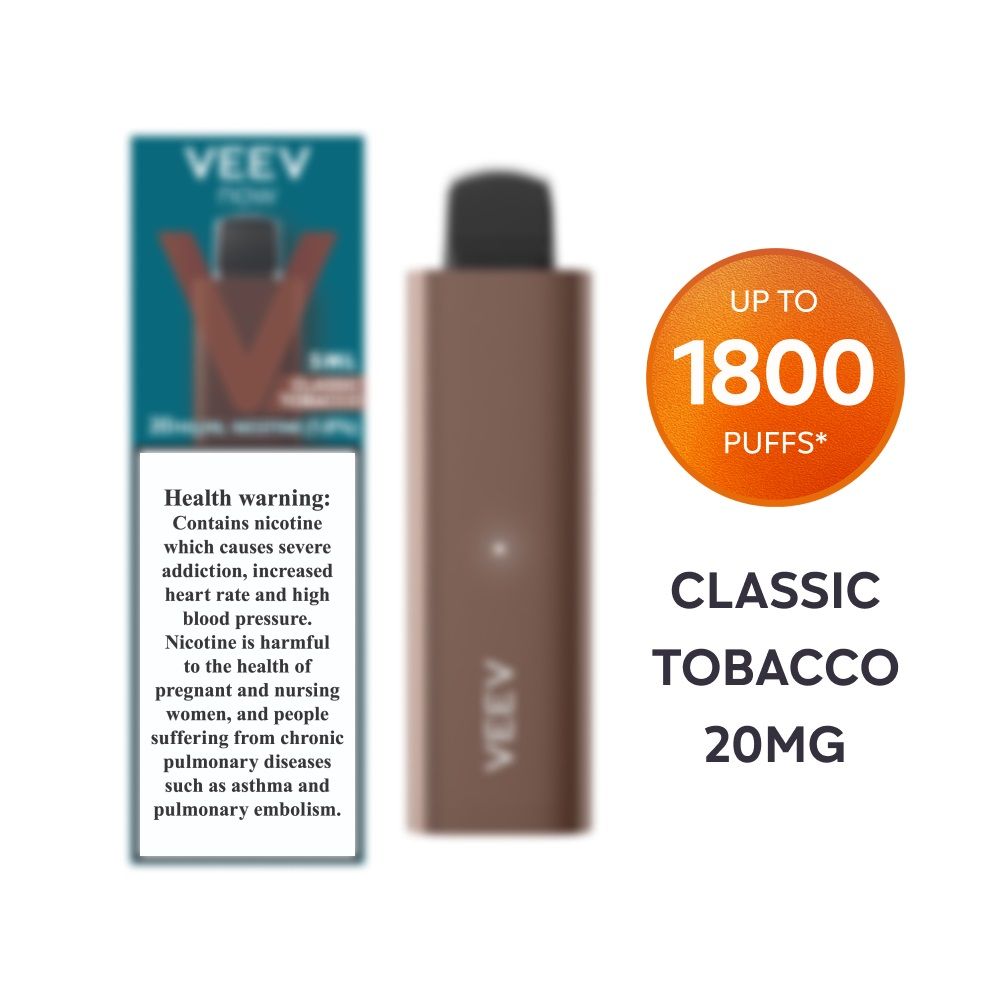 Buy Veev Now 20Mg Classic Tobacco 1800 Puffs Online in Kuwait | Talabat ...