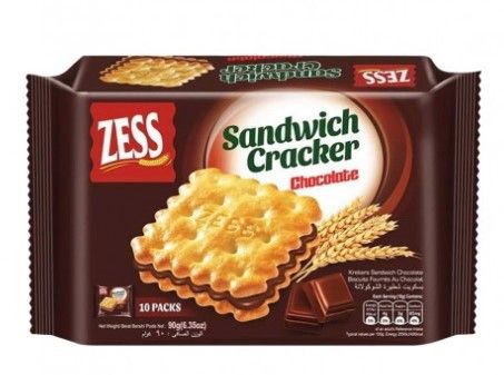 Buy Zess Chocolate Cracker Sandwich Biscuits, 90g Online in Kuwait ...