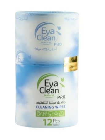 Buy Eya Clean Pro Natural Wet Cleaning Wipes, 12 Pieces Online in ...
