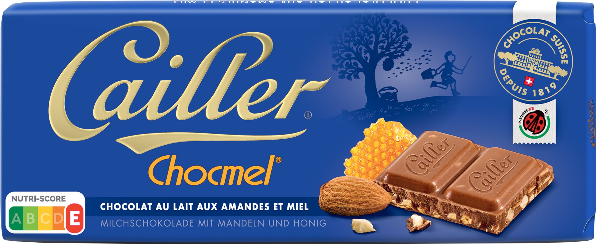 Buy Cailler Chocmel Almonds & Honey Milk Chocolate Tab, 100g Online in ...