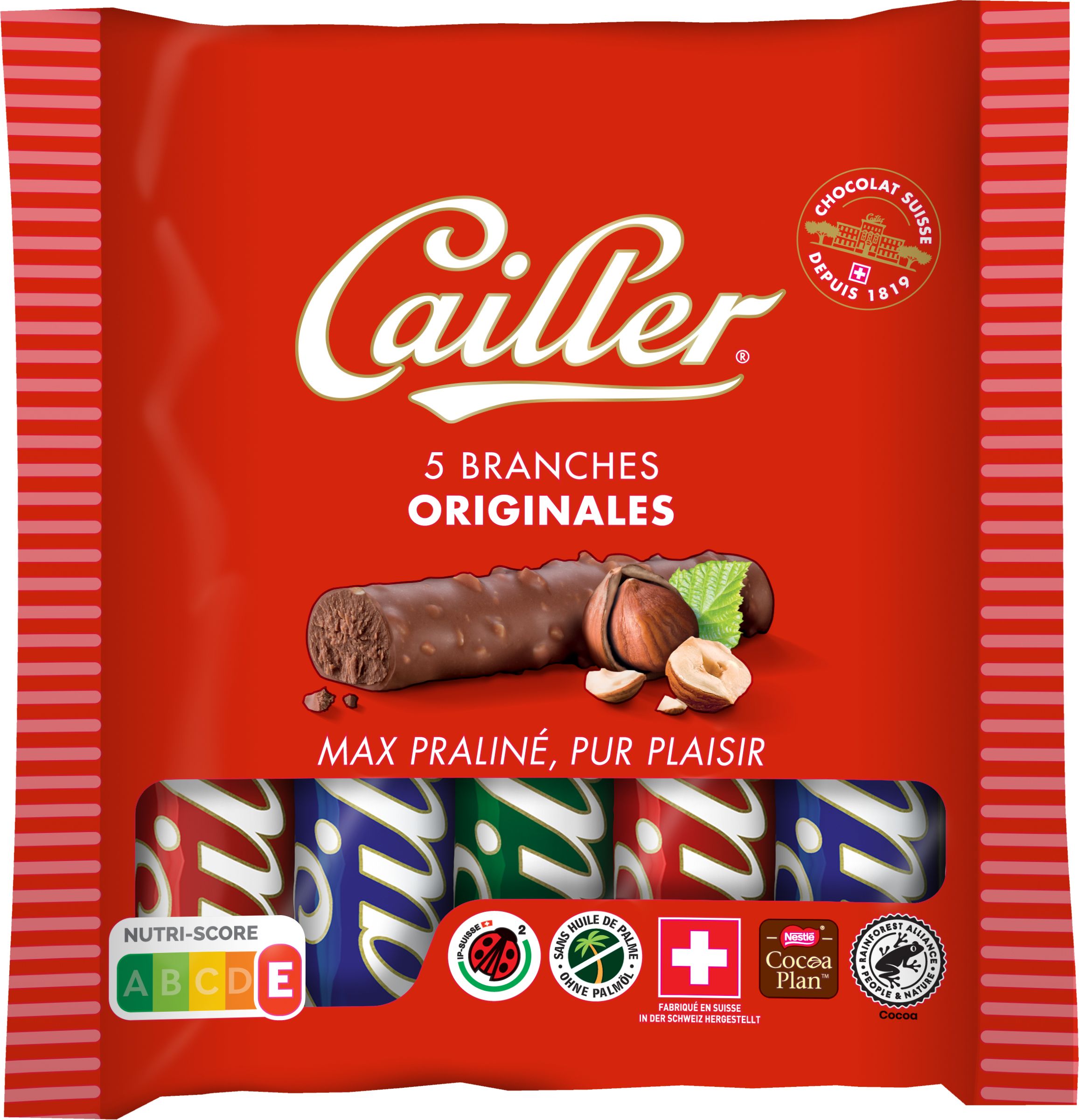 Buy Cailler Branches Praline Mass Coated with 22% Chocolate & 5% ...