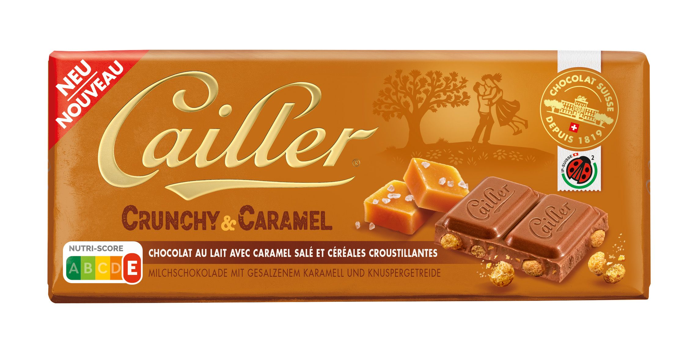 Buy Cailler Milk Chocolate with Salted Caramel Pieces & Crispy Cereals ...
