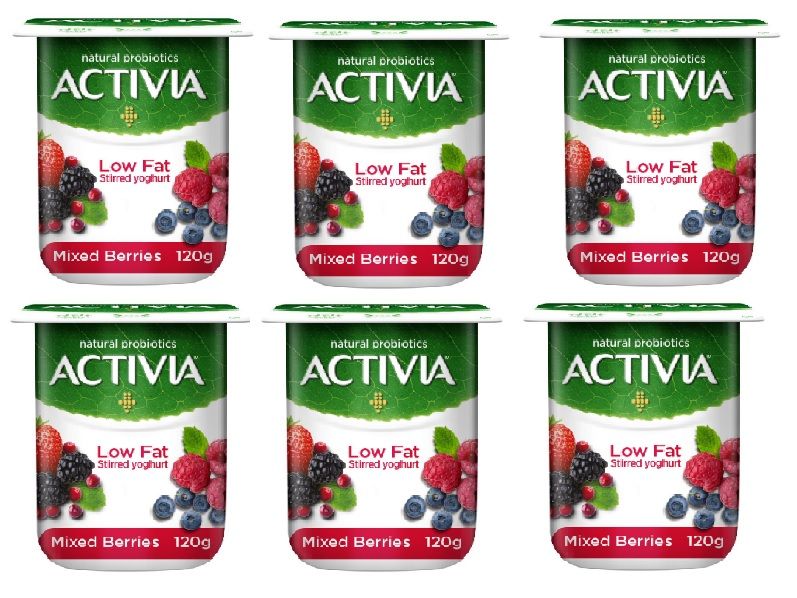 Buy Activia Low Fat Mixed Berries Yoghurt, 120g x 6 Online in Kuwait ...