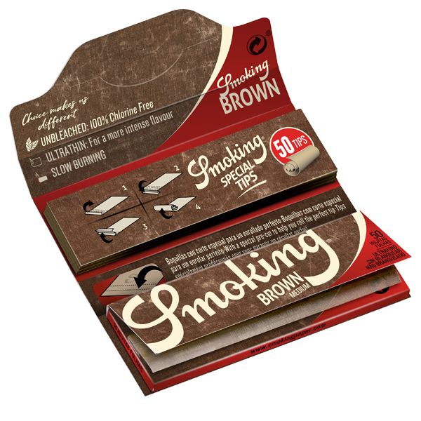 Buy Smoking Brown Medium + Filter Tips Online in Kuwait | Talabat Kuwait