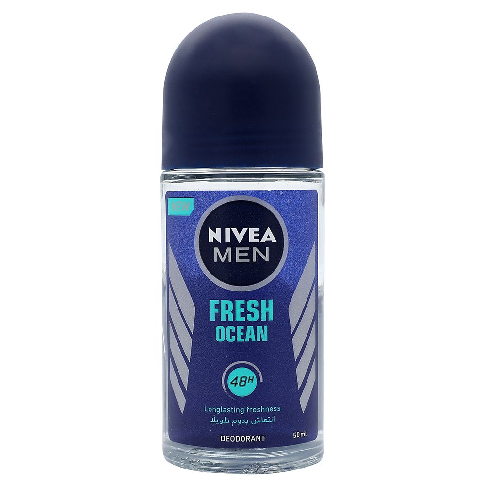 Buy Nivea Fresh Ocean Deodorant Roll On for Men, 50ml Online in Kuwait ...