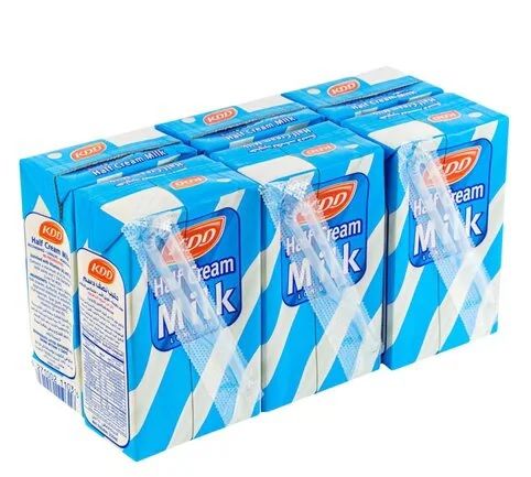 Buy Kdd Half Cream Long Life Milk, 250ml x6 Online in Kuwait | Talabat ...