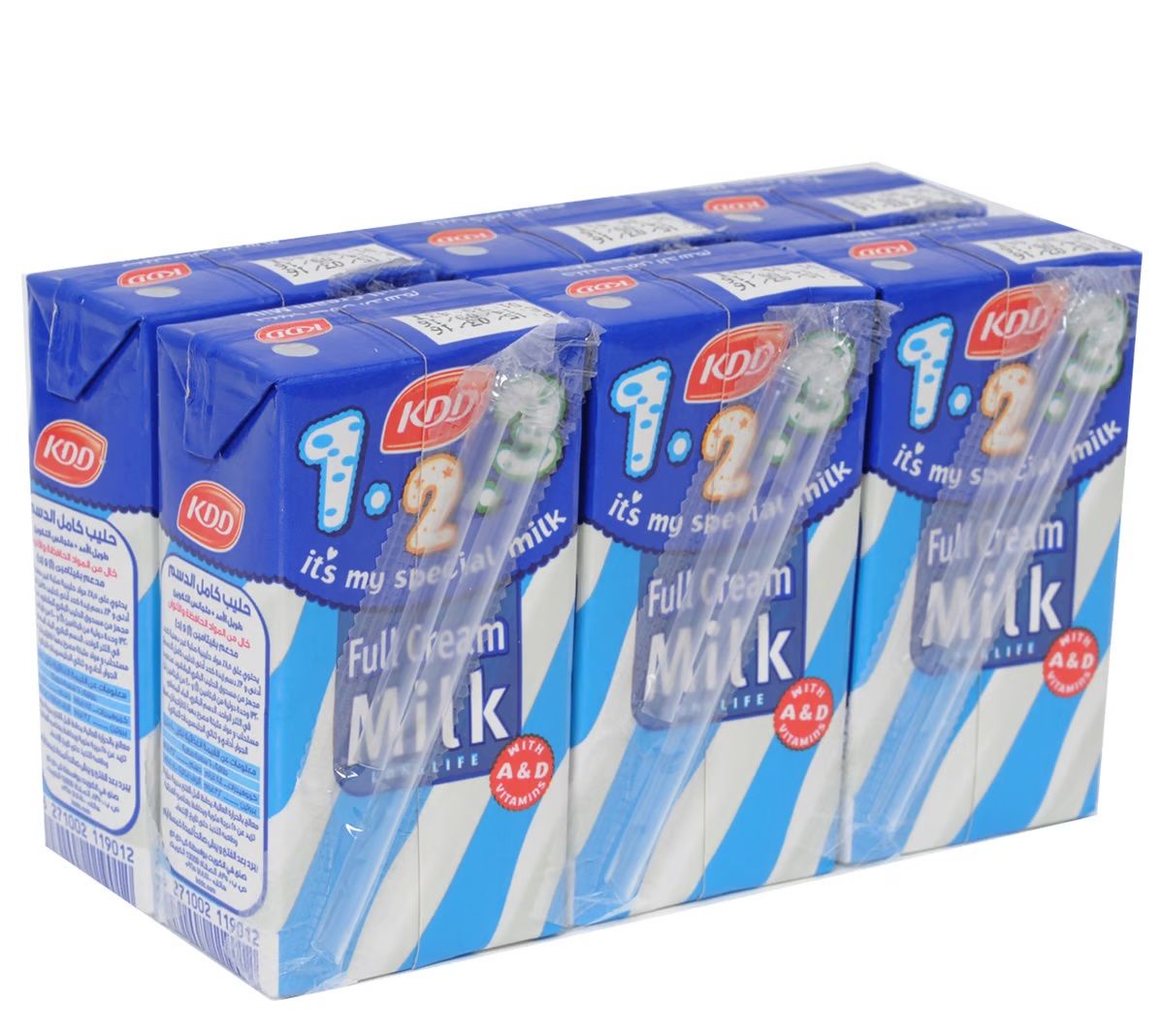 Buy Kdd Uht Full Cream Milk, 125ml x6 Online in Kuwait | Talabat Kuwait