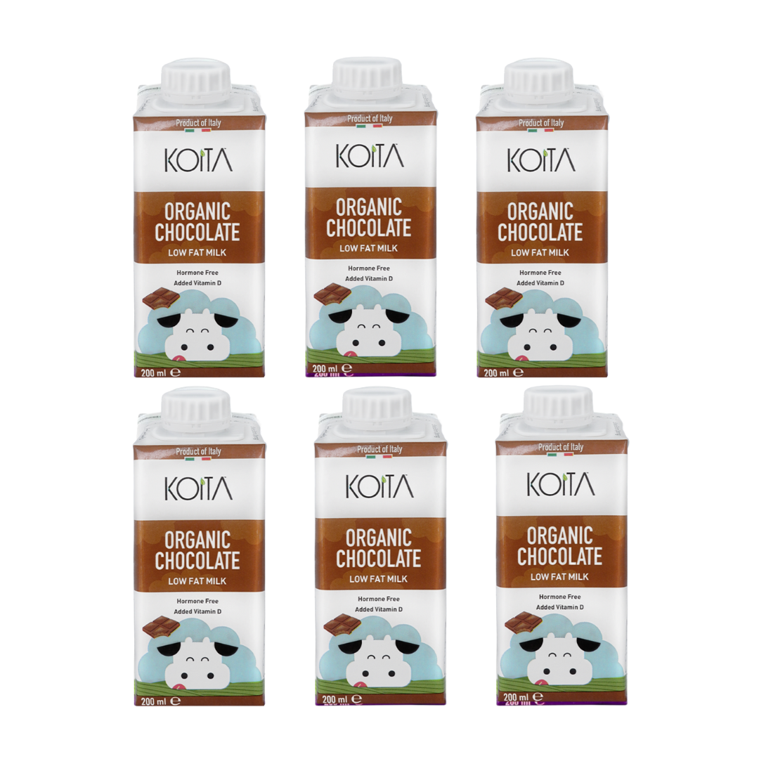Buy Koita Organic Chocolate Milk Uht 200 ml x 6 Online in Kuwait ...