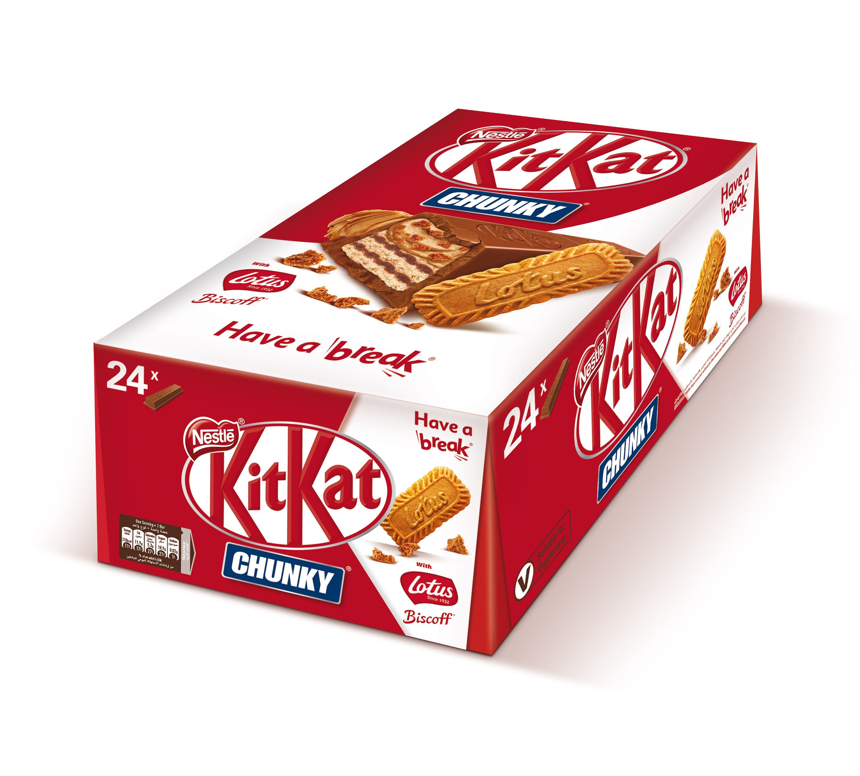 Buy Kit Kat Chunky Lotus 41.5 g x 24 Pcs Online in Bahrain | Talabat ...