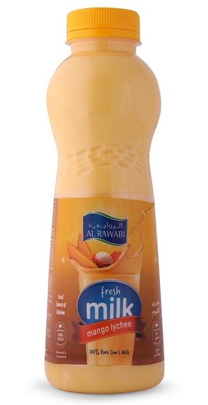 Buy AL RAWABI MANGO LYCHEE MILK 500ML Online in Oman | Talabat Oman