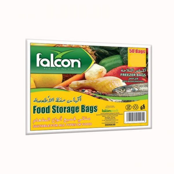 Buy Falcon Food Storage Bags 17 X 40 cm Online in Jordan | Talabat Jordan