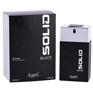 Buy Sapil Solid Black By Sapil Eau De Toilette Spray For Men 100 ml ...
