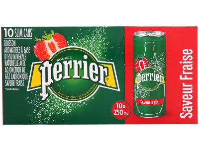 Buy Perrier Natural Sparkling Mineral Water Strawberry 250 ml x 10 Pcs ...