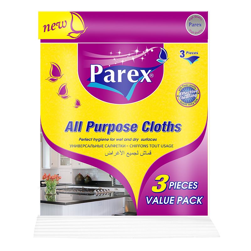 Buy Parex All Purpose Cloths 3 Pcs Value Pack Online in Oman | Talabat Oman