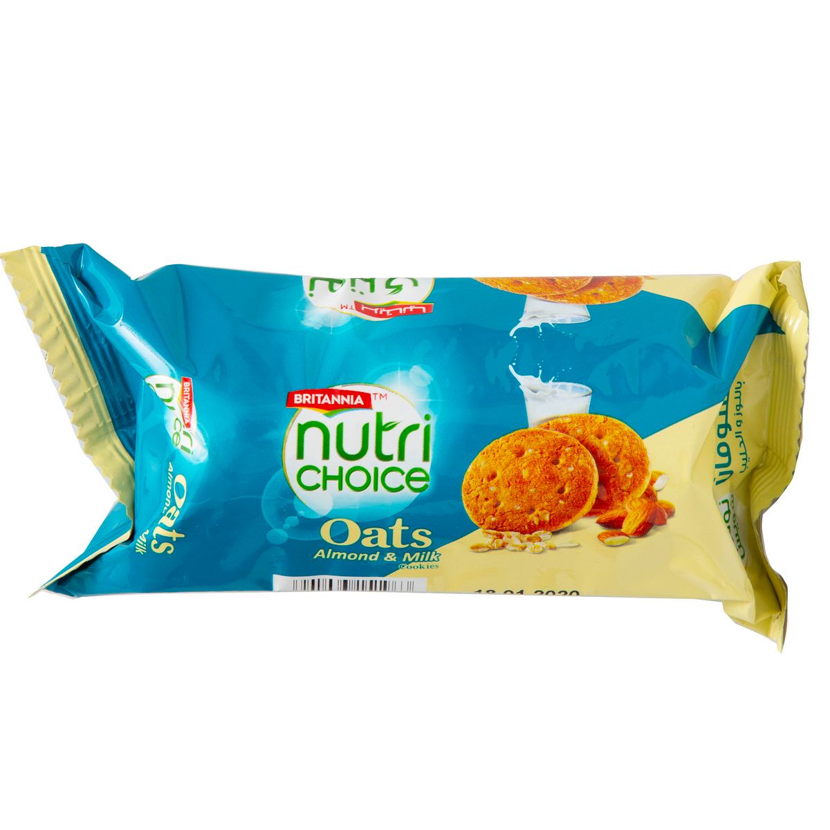 Buy Britannia Nutri Choice Oats Almond Milk Cookies, 75g Online in Oman ...
