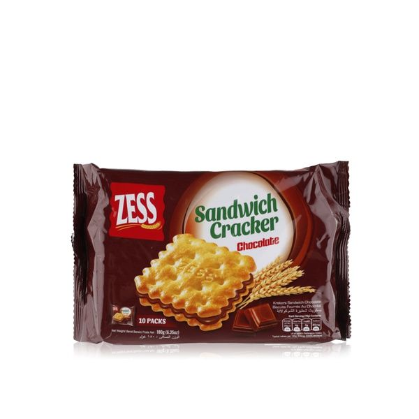 Buy Zess Chocolate Sandwich Cracker 180g Online in Oman | Talabat Oman