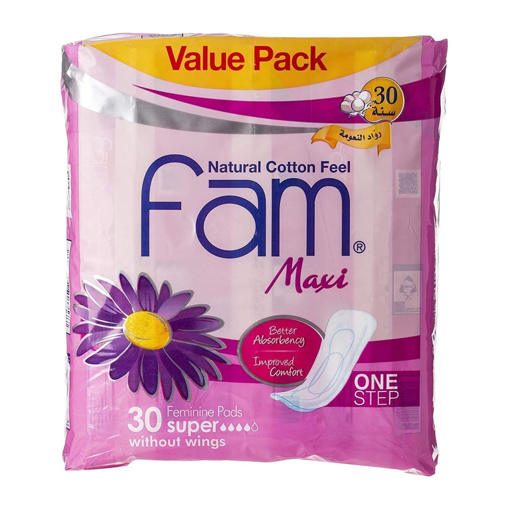 Buy Fam Maxi One Step Pads 30s Online in Oman | Talabat Oman