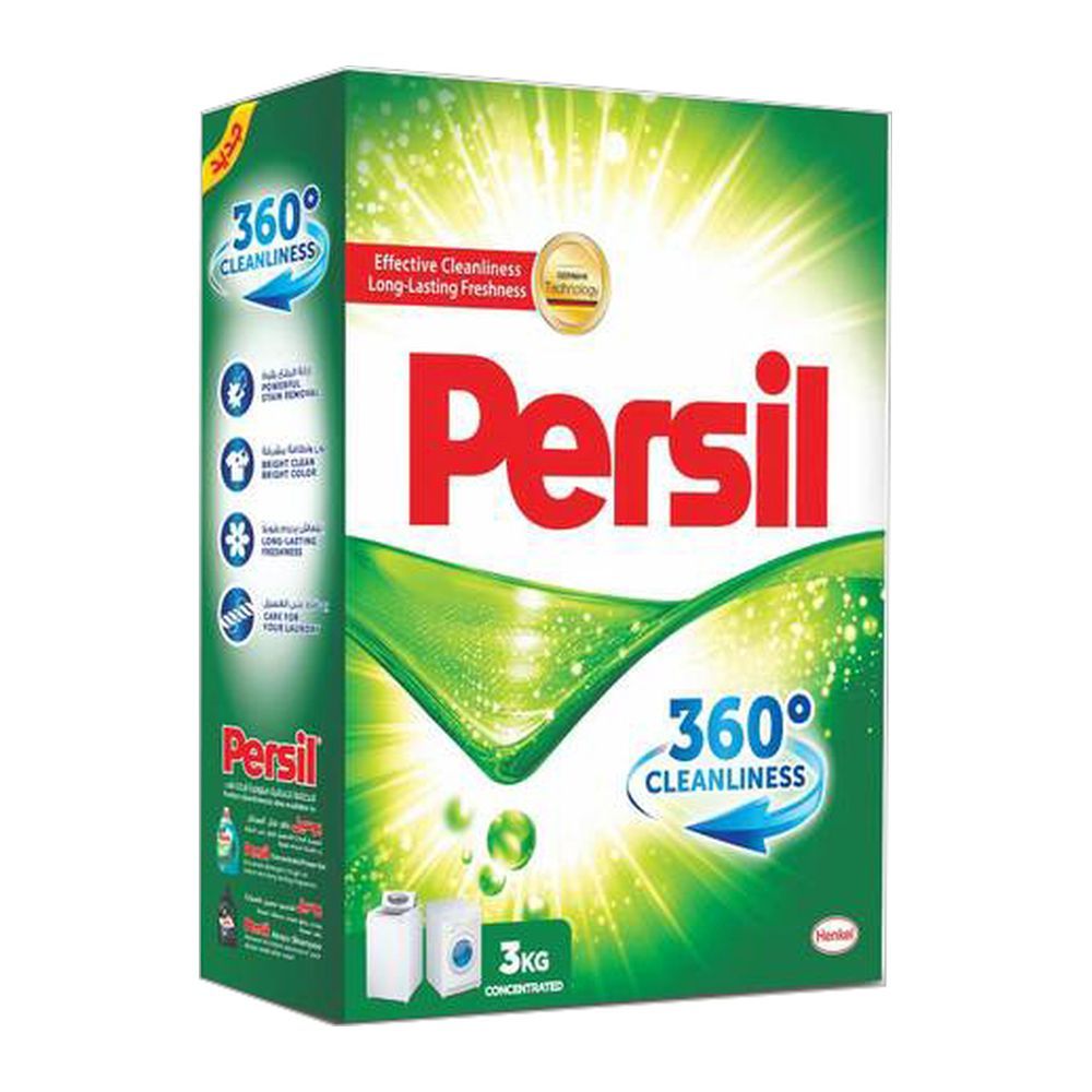 Buy Persil Green Cold Active Staintec Front Load Powder Detergent, 3kg ...
